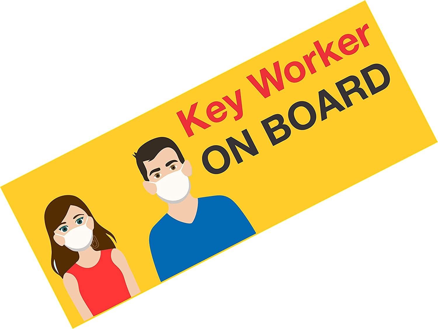 NHS Key Worker On Board - Mr Decals