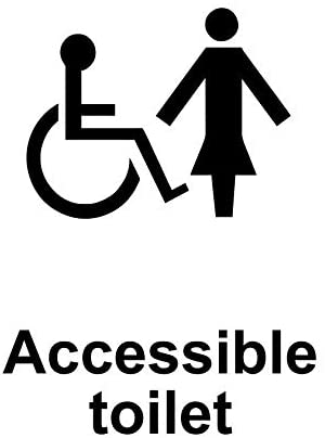 Accessible Toilet 1 Sticker – HS005 - Mr Decals