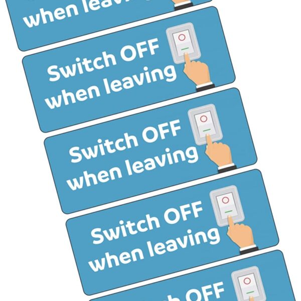 Save Energy Sticker – Save Energy Yellow – Pack 10 - Mr Decals